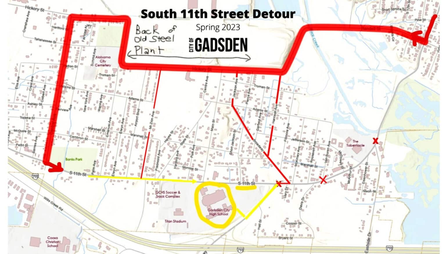 Detour-Map-updated – Gadsden High School