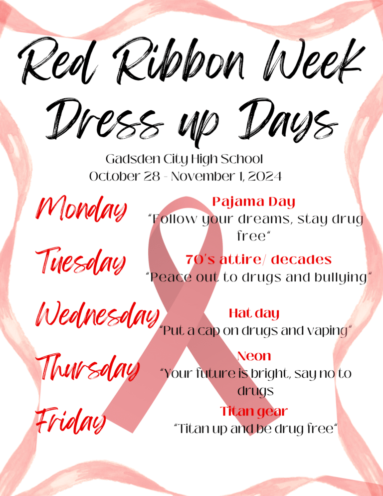Red Ribbon Dress Up Days – Gadsden High School