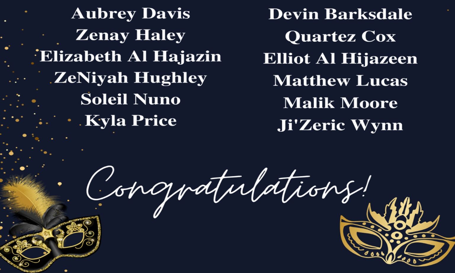 Congratulations to the 2025 Prom Court! – Gadsden High School